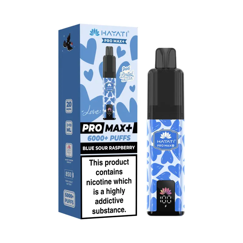 Hayati Pro Max Plus 6000 - Blue Sour Raspberry (Valentines Day Edition ...