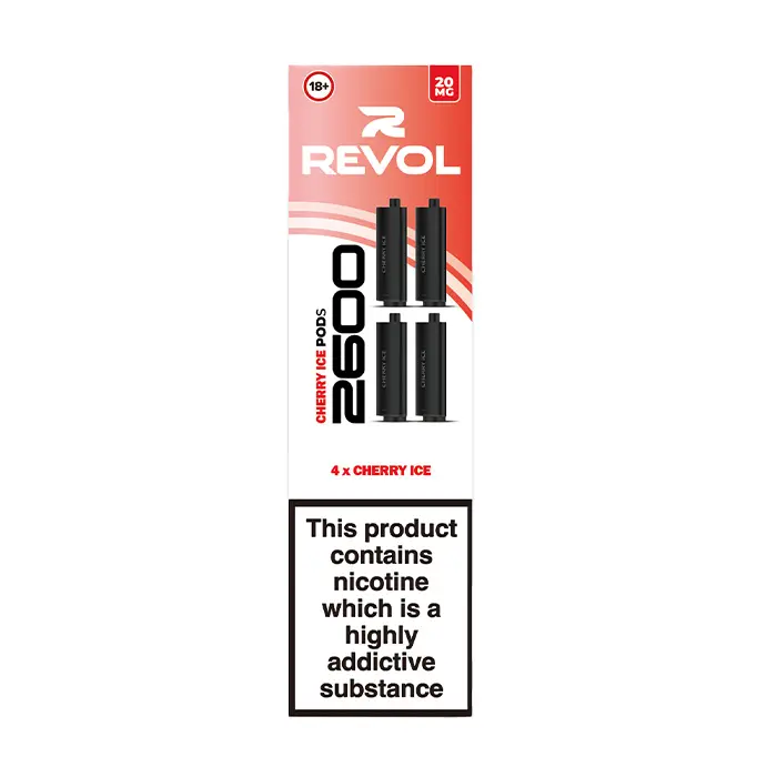 Revol 2600 4 in 1 Prefilled Pods - Cherry Ice | Vape And Go