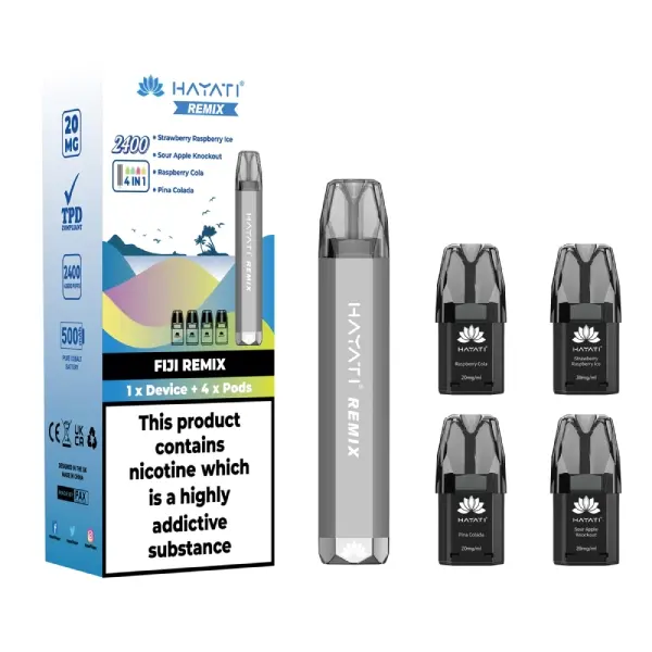 Hayati Remix 2400 Disposable now available at 20% Off | Vape and Go