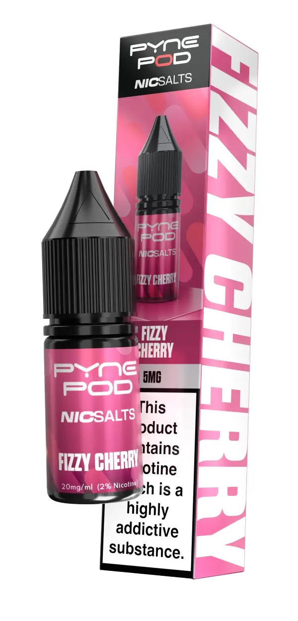 Fizzy Cherry Nic Salt E-Liquid by Pyne Pod 10ml - 5mg | Vape And Go
