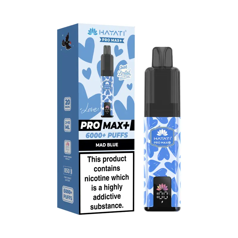 Hayati Pro Max Plus 6000 - Mad Blue (Valentines Day Edition) | Vape and Go