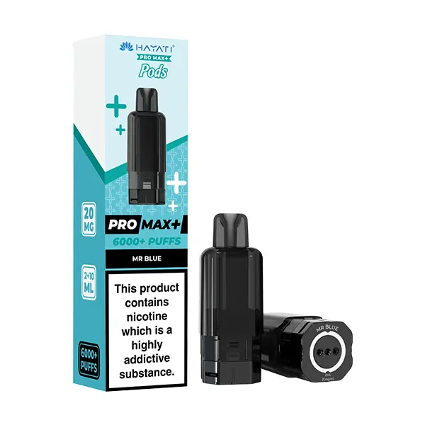 Hayati Pro Max Plus 6K Prefilled Pods - 20mg - Mr Blue | Vape And Go