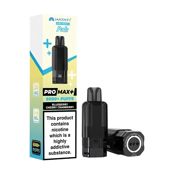 Hayati Pro Max Plus 6K Prefilled Pods - 20mg - Blueberry Cherry ...