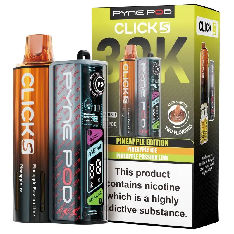 Pineapple Edition Pyne Pod Click S 30K Prefilled Pod Kit | Just at £7.99