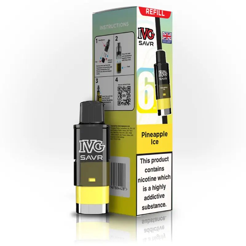 IVG SAVR Prefilled Disposable Vape Pods 20mg - Pineapple Ice | Vape And Go